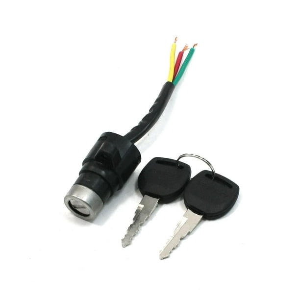 Black Electric Bike Bicycle Ignition Switch Lock Keys Set 3 in 1 ...