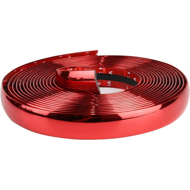 25Foot Chrome Red Automotive Trim Molding Strip - 1-3/16"(30mm) Cars ...