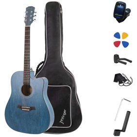 Rogue RA-090 Concert Cutaway Acoustic-Electric Guitar Green Blue Burst ...