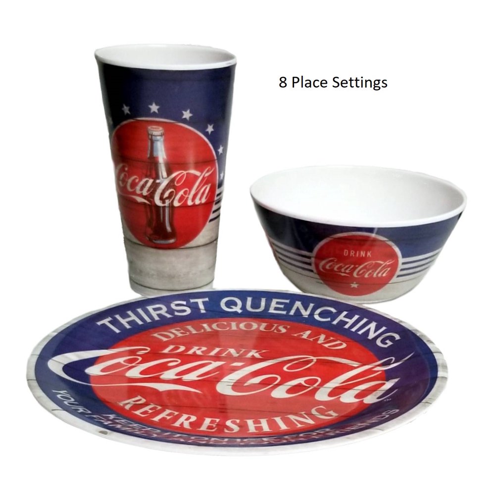 Coca-Cola Americana Dinnerware Place Setting Big Discounts For Multiple ...