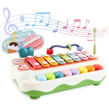 Fisher-Price Musical Sing & Play Silly Sounds Light-Up Piano Toy for ...