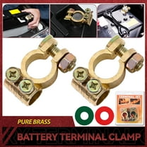 OEMASSIVE 2 Pcs Car Positive & Negative Clamp Battery Connection Top ...