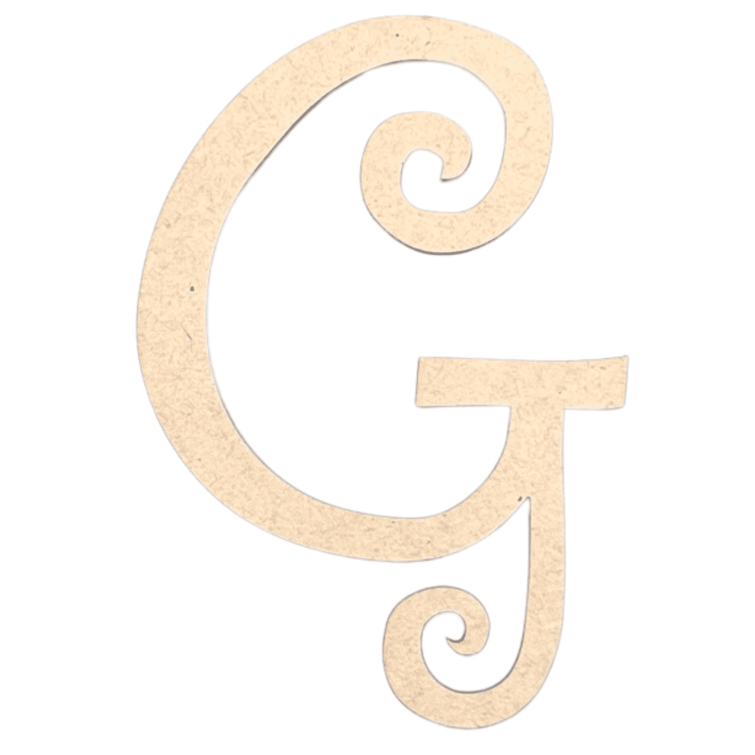 Krafty Supply - 6" Tall MDF Letter G | 1/8" MDF |Curlz|Wooden Letter ...