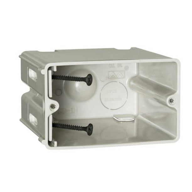 SB-1H Square 1 Gang Horizontal Outlet Box - Walmart.com - Walmart.com