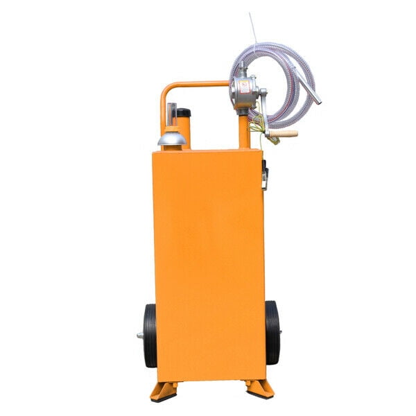 30 Gallon Manual Gas Caddy with Reversible Rotary Hand Pump & Anti ...