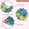 Blue Green Flowers Leaves Hawaii Style Sleeveless Dress A-Line One ...