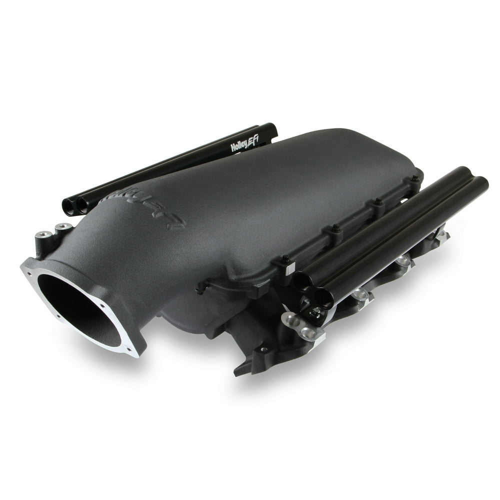 Holley EFI 300-624BK Dual Fuel Injector LS1 Lo-Ram Top-Feed EFI Intake ...