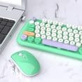 Colorful Wireless Computer Keyboards Mouse Combos, UBOTIE Polychrome ...