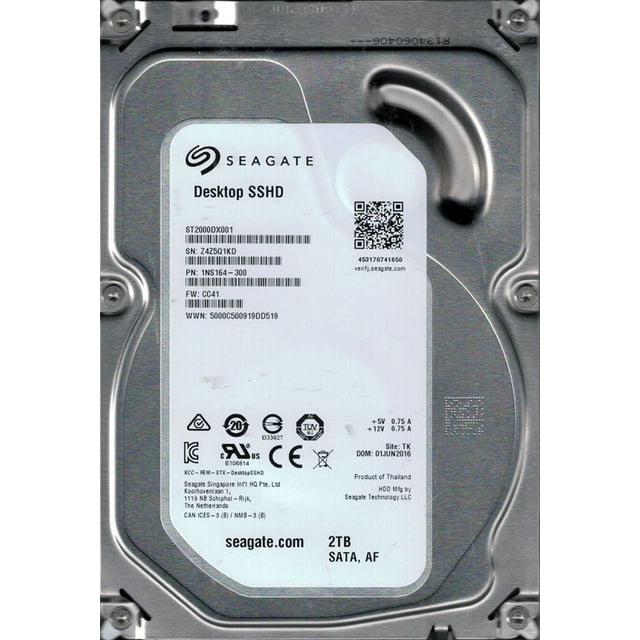 ST2000DX001 P/N: 1NS164-300 F/W: CC41 TK Z4Z Seagate 2TB - Walmart.com