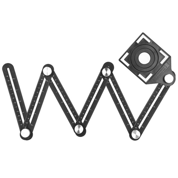 6-Sided Ruler Wall Floor Tiles Universal Hole Locator Drill Guide ...