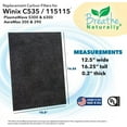 Breathe Naturally Replacement Carbon Prefilter (4 Pack) for Winix C535, Plasmawave 5600, 6600 ...