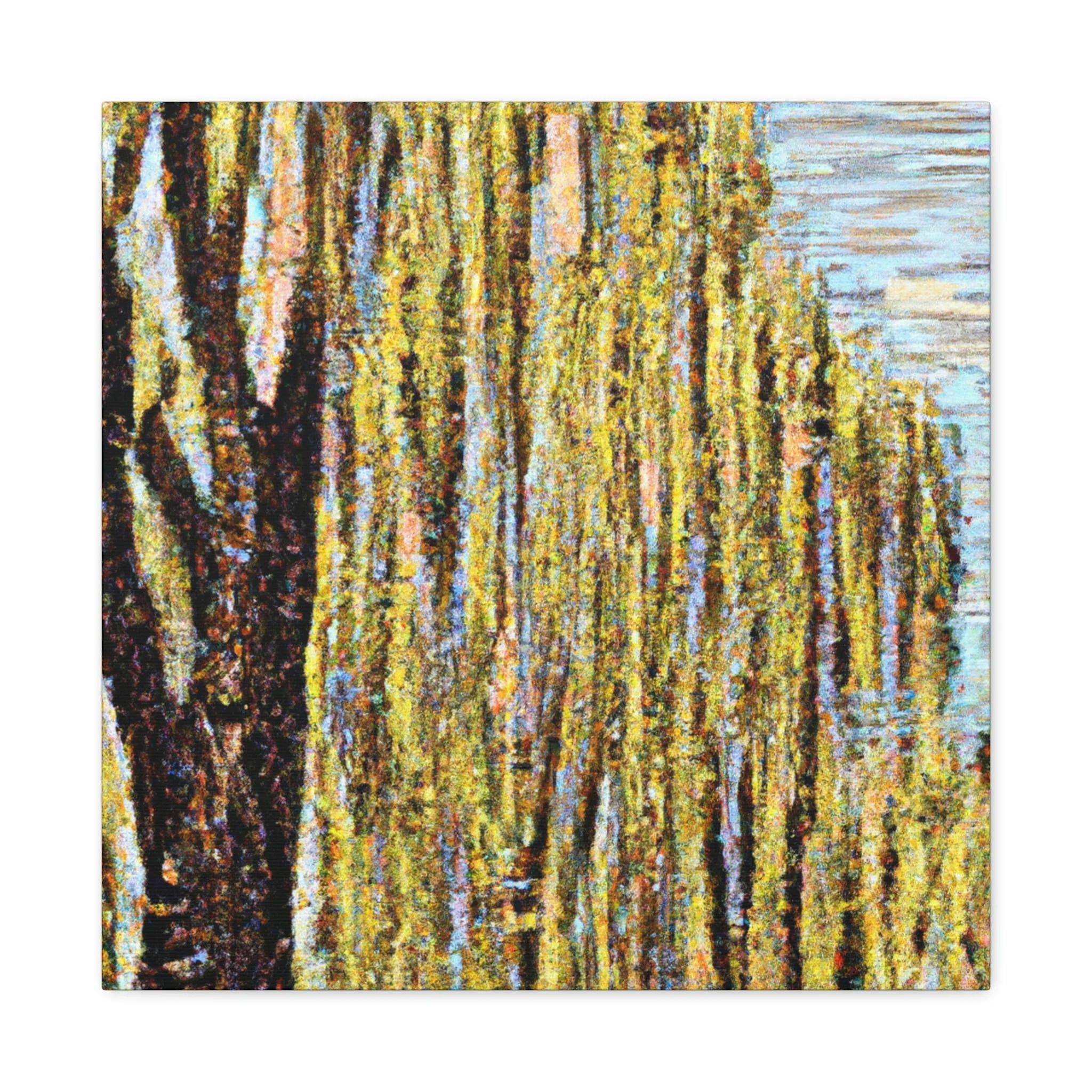 Willow Tree Pointillism - Canvas - Walmart.com