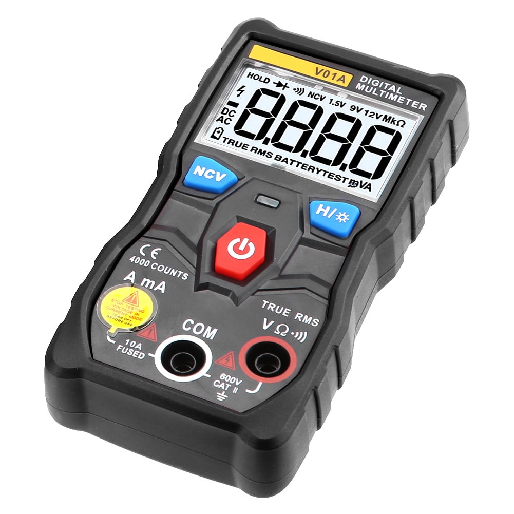 True RMS Multimeter With LED Stable Performance Multimeter Anti-Burn ...