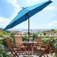 9' Outdoor Patio Umbrella, Outdoor Table Umbrella, Yard Umbrella ...