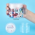 1 Box 100Pcs 10 Colors European Beads Resin Large Hole Spacer Beads ...