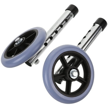Drive Medical Walker Wheels with Two Sets of Rear Glides, for Use with ...