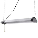 Hyper Tough Solar Powered 1000 Lumen Slim LED Shop Light with ...