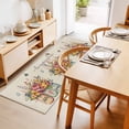 Area Rug 2x6ft Tulip Flowers Leaves Area Rugs for Kitchen Runner Rug ...
