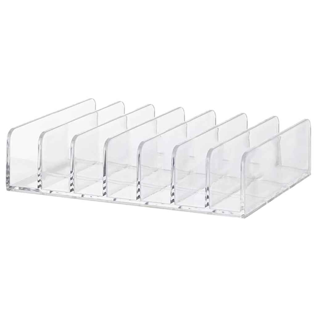OOKWE Divided Cosmetic Palette Organizer 7 Cell Makeup Storage for ...