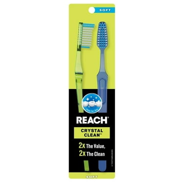 Reach Advanced Design Adult Toothbrushes, Soft, Value Pack, 2 Count ...