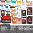 Survival First Aid Kit, 190 Pcs Gear and Medical Supplies, Military ...