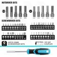 121-Piece Mechanics Tool Kits, Include SAE/Metric Sockets Set, 72-Tooth ...