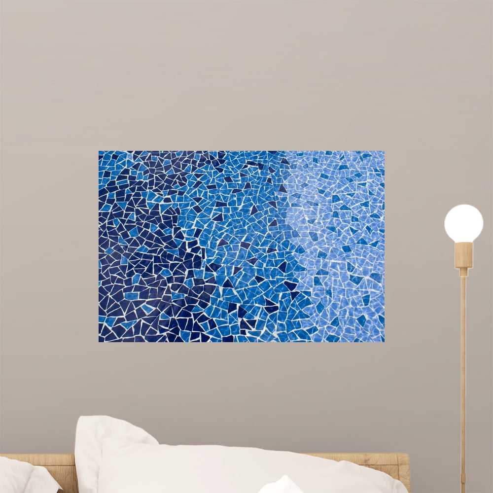 Aqua Wall Mural Decal Sticker, Wallmonkeys Peel & Stick Vinyl Graphic ...