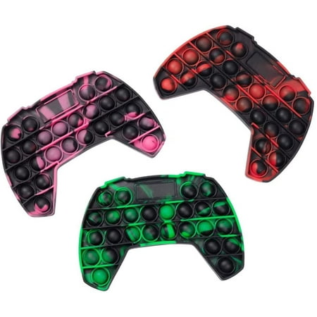 IGUOHAO Pop Push Game Controller Gamepad Shape Pop Push tie dye Bubble ...