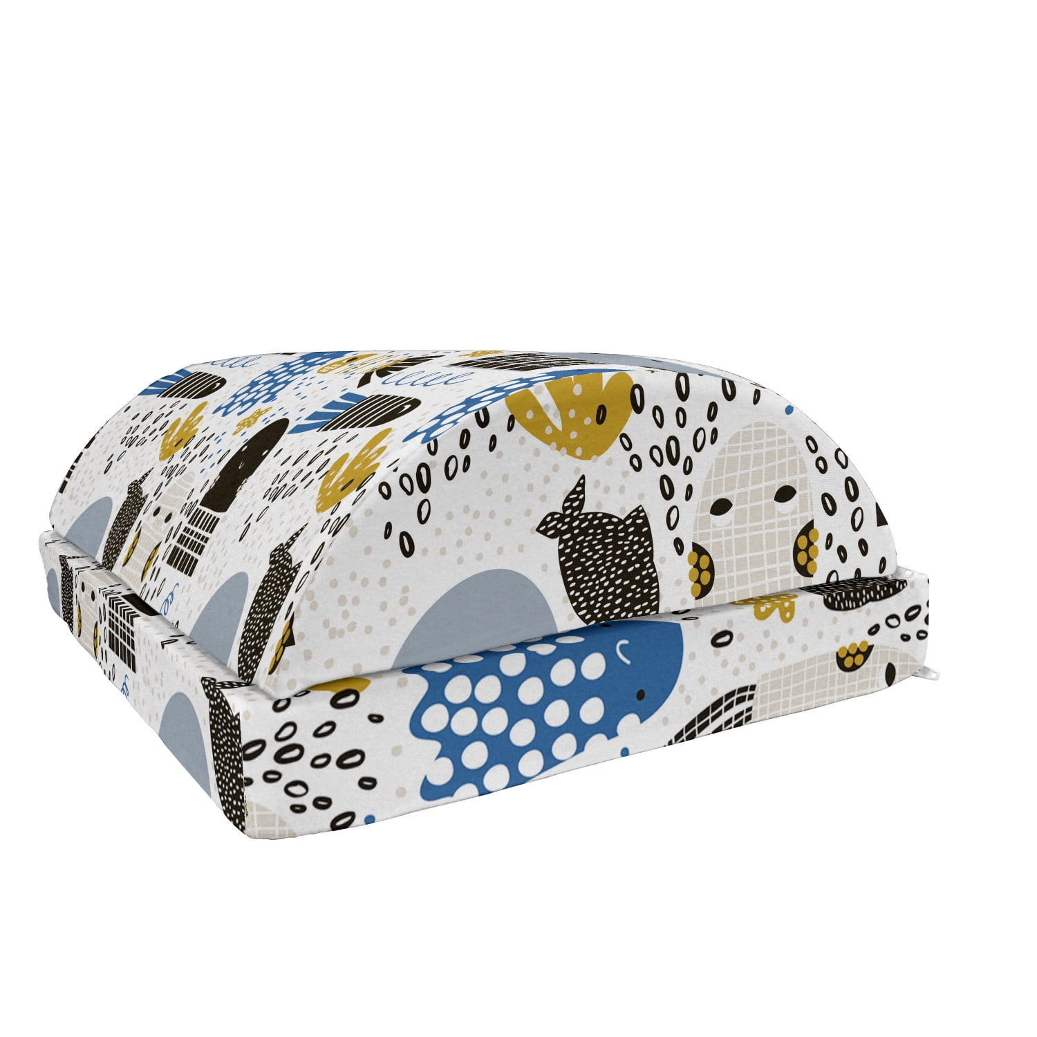 Animal Foot Rest, Jellyfish in Contemporary Cartoon Starfish Coral Reef ...