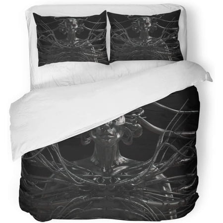 HATIART 3 Piece Bedding Set Cyborg Stylish Wired Cyber Man Robot ...