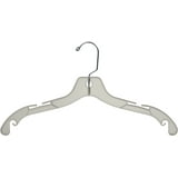 Matte Black Plastic Combo hanger with Adjustable Clips and Notches ...