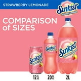 Sunkist Strawberry Lemonade Soda Pop, Caffeine Free, 12 fl oz, 12 Pack ...