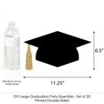 Big Dot of Happiness Grad Cap Decorating Kit - Gold Grad Hat Decor Set ...