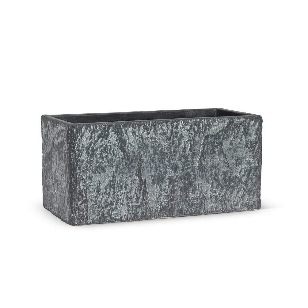 Set of 4 Rectangle Slate Look Planter - Walmart.com