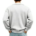 Dresfit Men's Quarter Zip Sweater Lapel Waffle Sweatshirt 2026 Spring ...