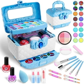 Non Toxic Washable Cosmetic Toy Beauty Set, Real Makeup Kit for Girls ...