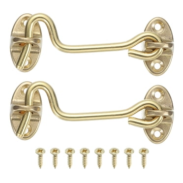 Renovators Supply Black Iron Eye Hook Latch 4.5" Swivel Style ...