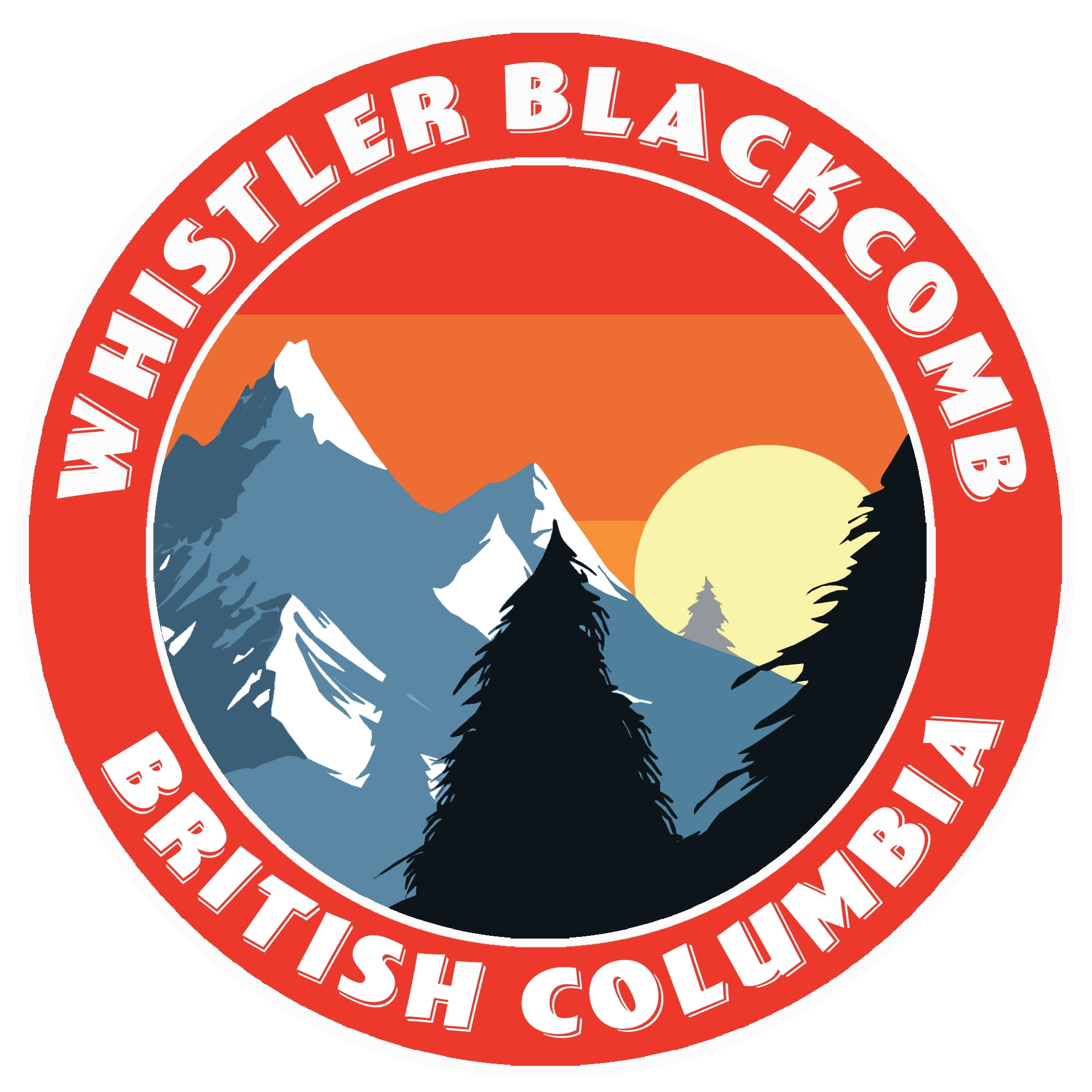 Whistler Blackcomb, British Columbia Decorative Car Truck Decal Window ...