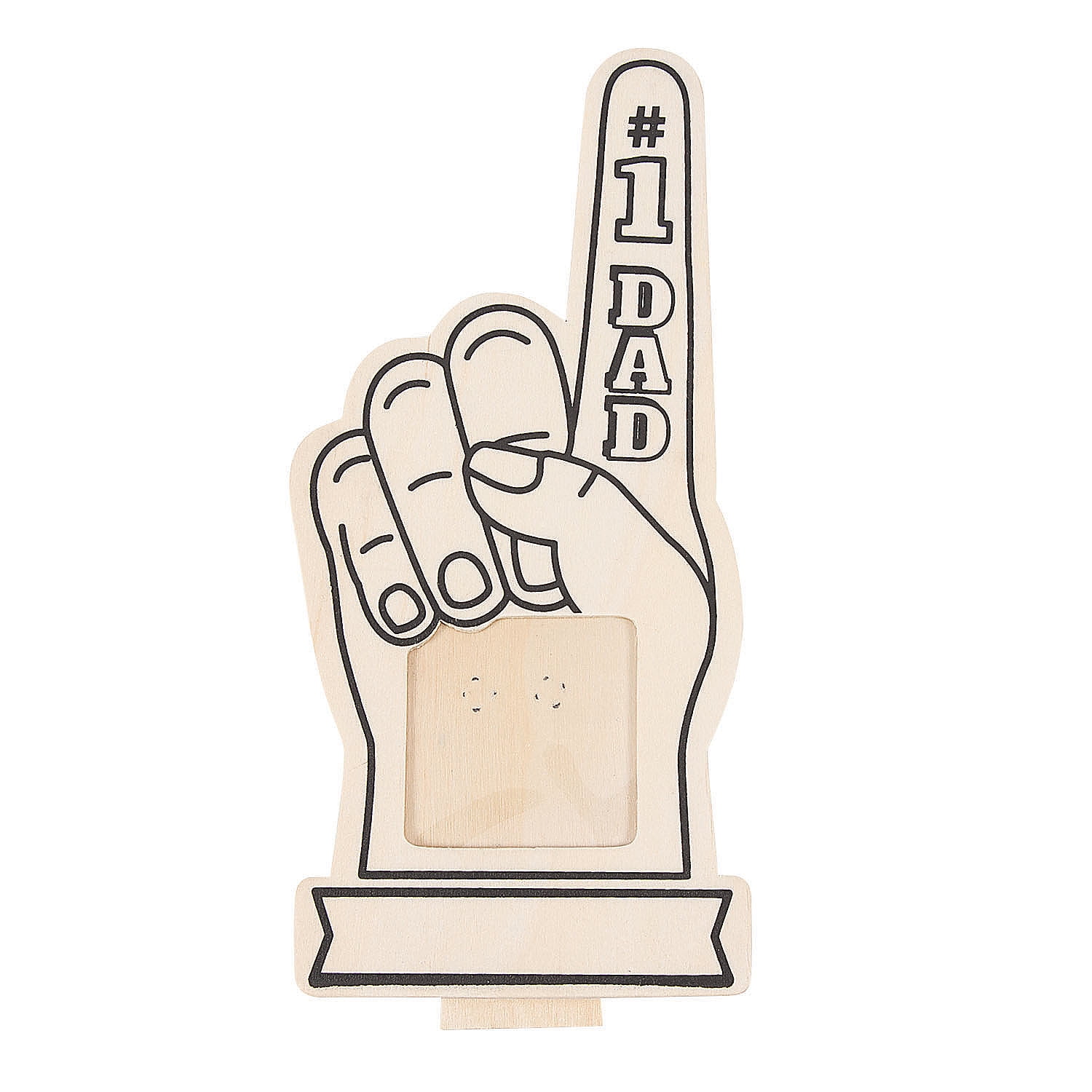 Color Your Own #1 Dad Foam Finger Frame - Craft Kits - 12 Pieces ...