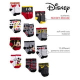 Disney Baby Boys 12 Pair Socks Set, Mickey Mouse, Toy Story, Pooh, Age ...
