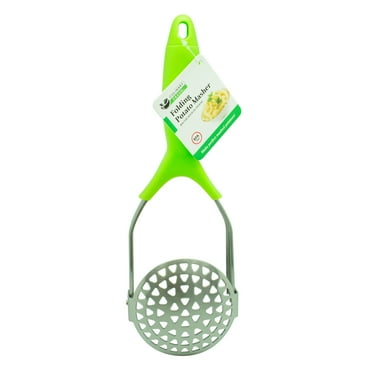 ReaNea Golden Potato Masher, 9.6 Inch Stainless Steel Heavy Duty Metal ...