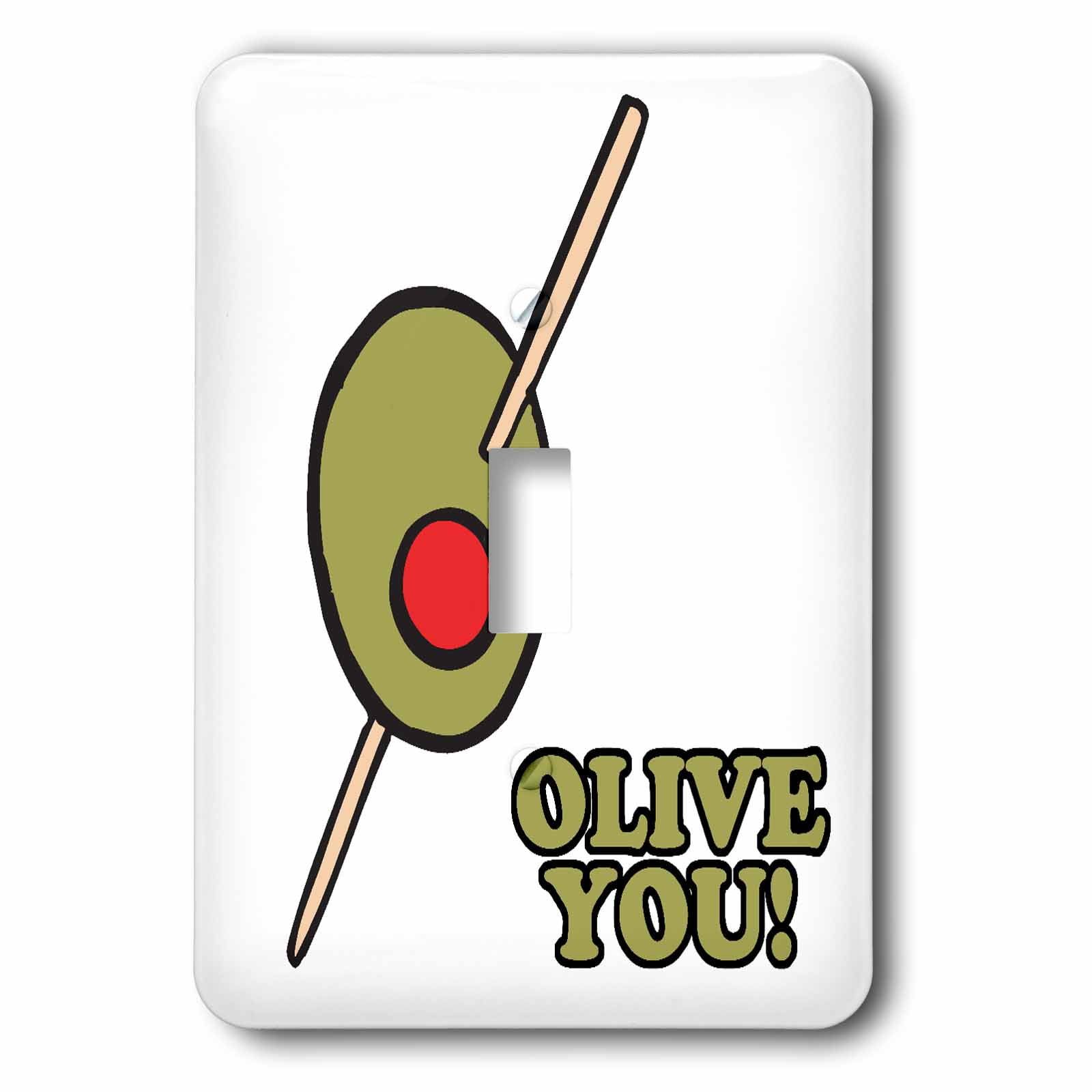 Funny Olive You I Love You Design single toggle switch lsp-102614-1 ...