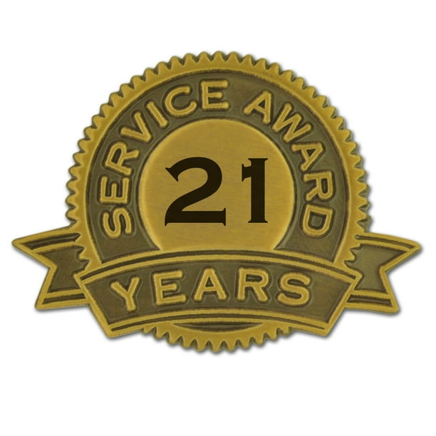 PinMart's 21 Years of Service Award Lapel Pin - Walmart.com - Walmart.com