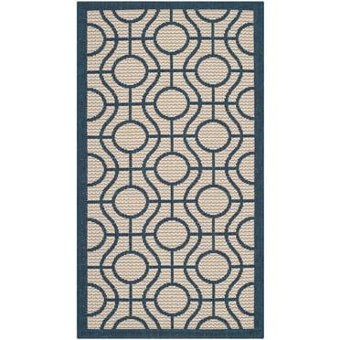 Loloi Enzo Ikat EZ03 Indoor/Outdoor Area Rug - Ivory/Blue - Walmart.com