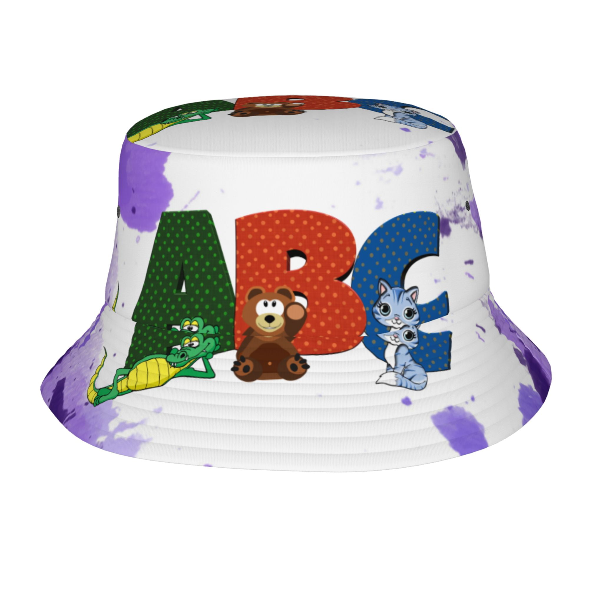 ZICANCN Bucket Hat -ABC Alphabet Unisex Print Double-Side-Wear Bucket ...