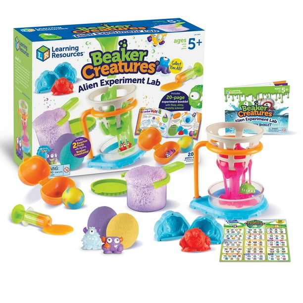 Learning Resources Beaker Creatures Alien Experiment Lab - 18 Pieces ...