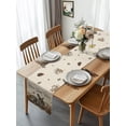 Burlap Table Runner 90 Inches Long, Country Rabbit Sweet Home Text Non ...