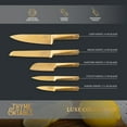 Free Shipping! Thyme & Table 6-Piece Slim Acacia Knife Set with Gold ...