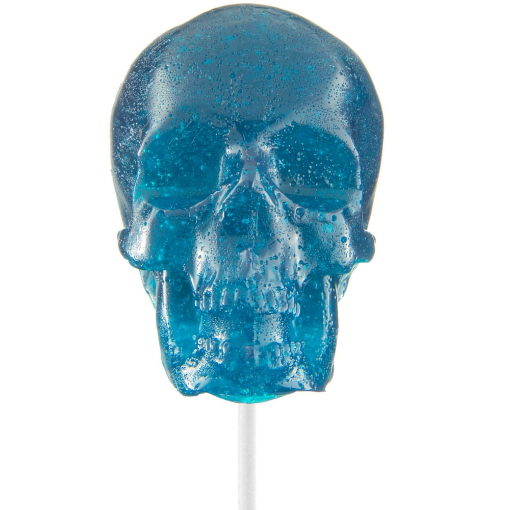 Giant Gummy Skull on a Stick-Blue Raspberry - Walmart.com - Walmart.com
