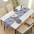 AURIGATE 12.99x70.87in Nylon Spandex Striped Table Runner, Stretchy ...